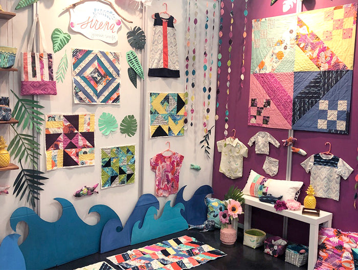 My Sirena Fabrics Booth at Quilt Market – Jessica Swift